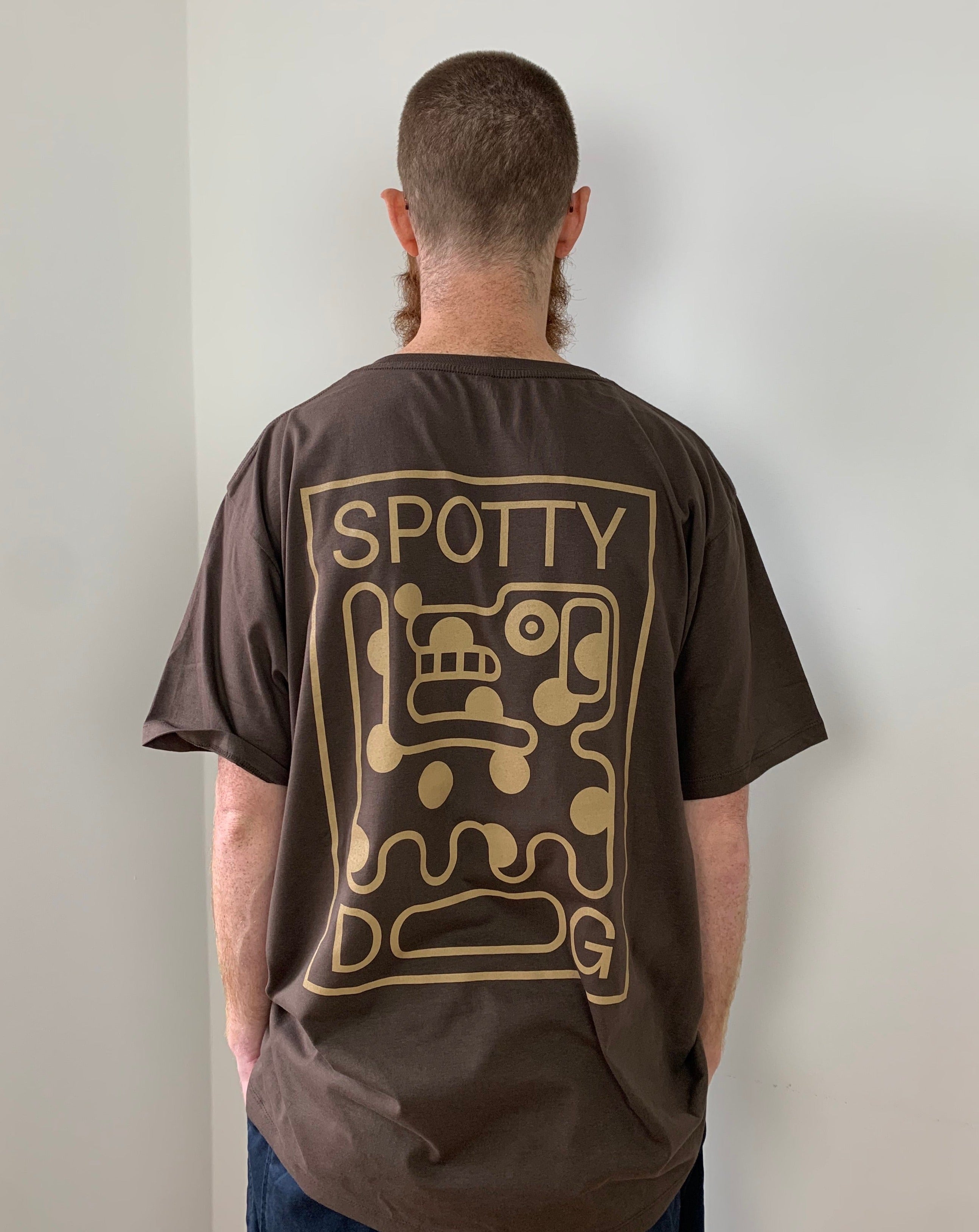 Spotty Dog Abstract Brown T-shirt – tomgmoyse